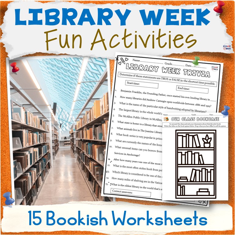 National Library Week 2023 Activities Writing Prompts And Creative National Library Week 2023 Activities Writing Prompts And Creative