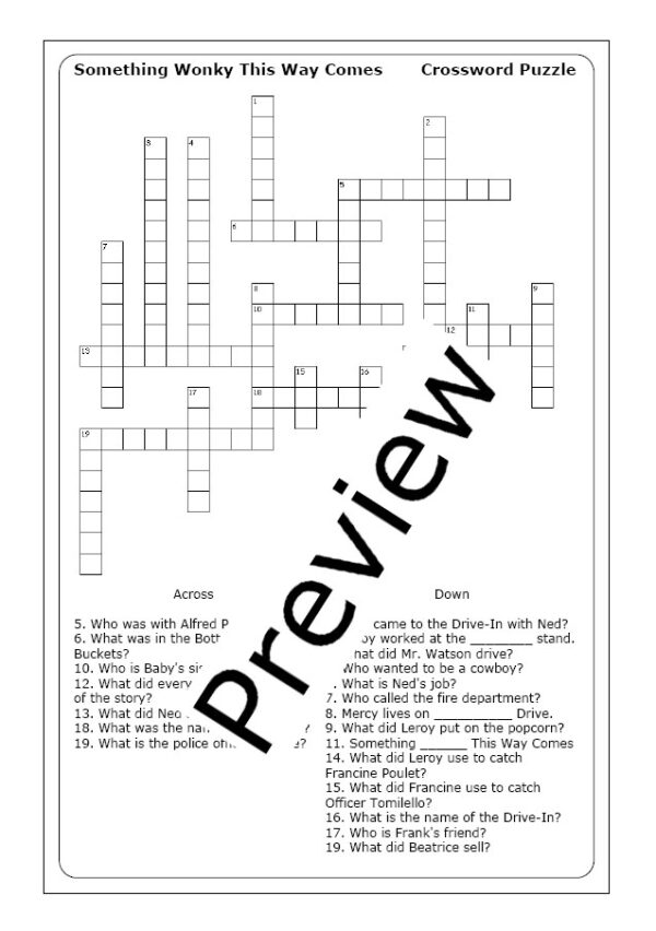 Kate DiCamillo "Mercy Watson Something Wonky This Way Comes" worksheets ...