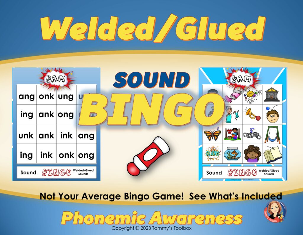 Welded Glued Sounds Bingo Game for Phonemic Awareness | Made By Teachers