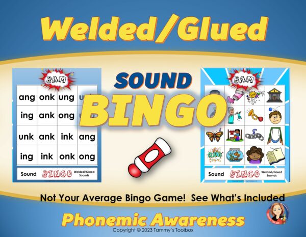 Welded Glued Sounds Bingo Game for Phonemic Awareness | Made By Teachers