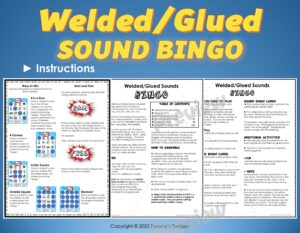 Welded Glued Sounds Bingo Game for Phonemic Awareness | Made By Teachers