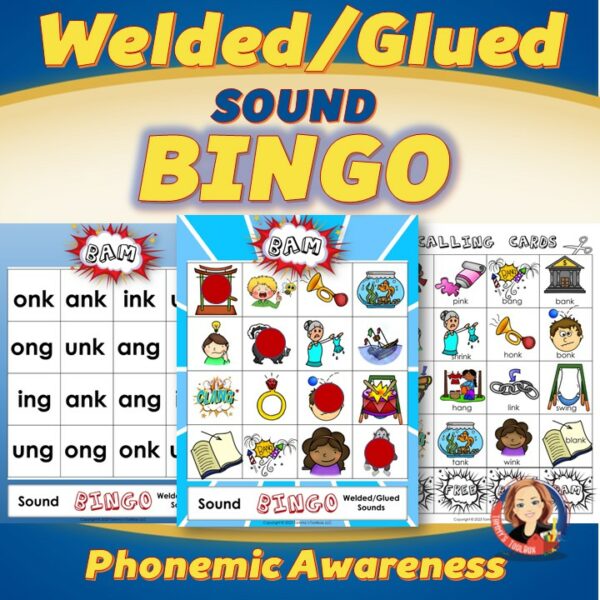 Welded Glued Sounds Bingo Game for Phonemic Awareness | Made By Teachers