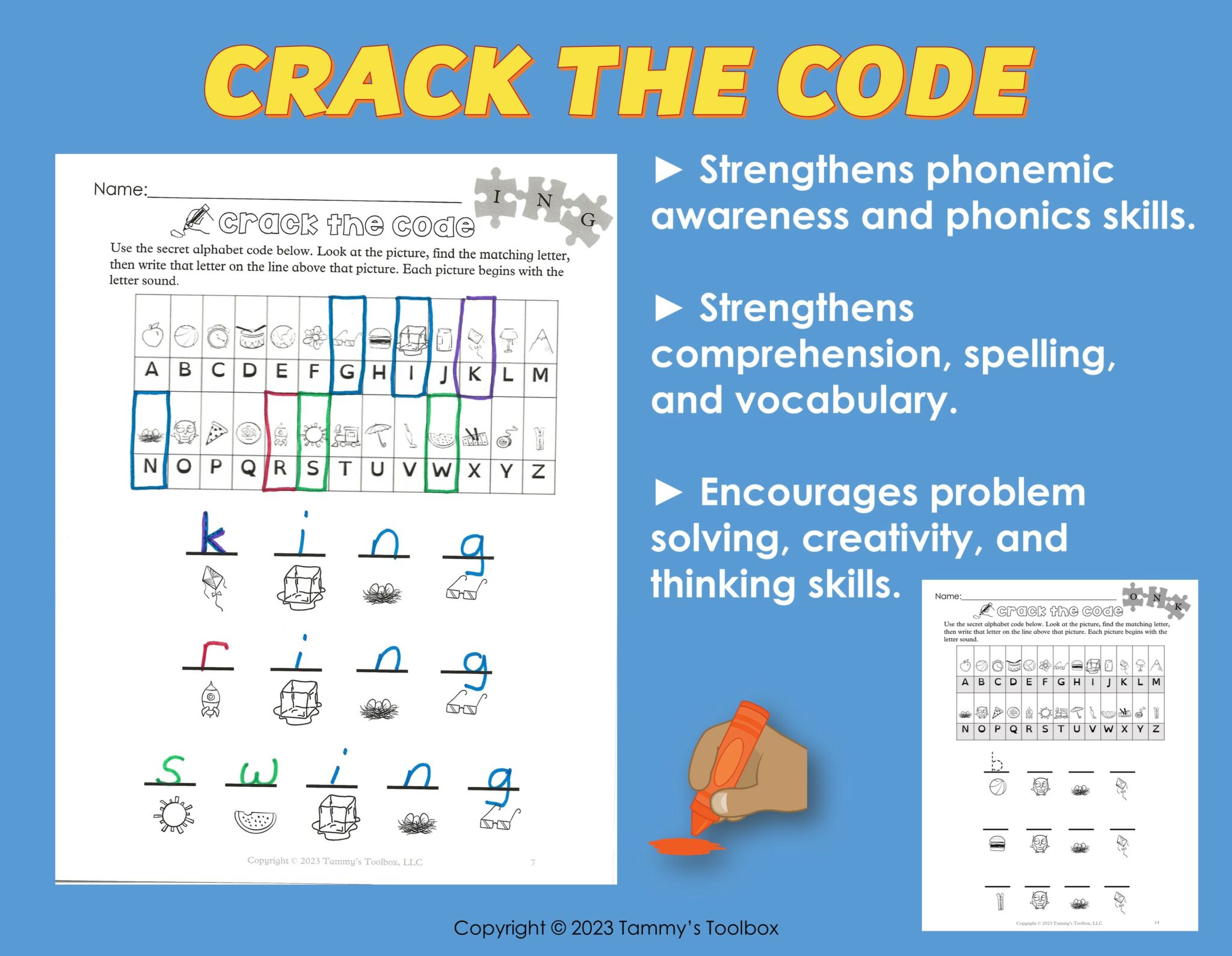 Decodable Welded and Glued Sound Word Family Puzzles | Made By Teachers