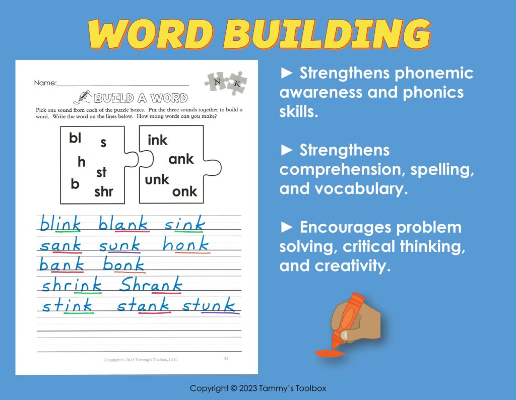 Decodable Welded and Glued Sound Word Family Puzzles | Made By Teachers