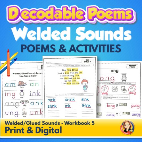 Welded and Glued Sound Decodable Readers Poems | Made By Teachers