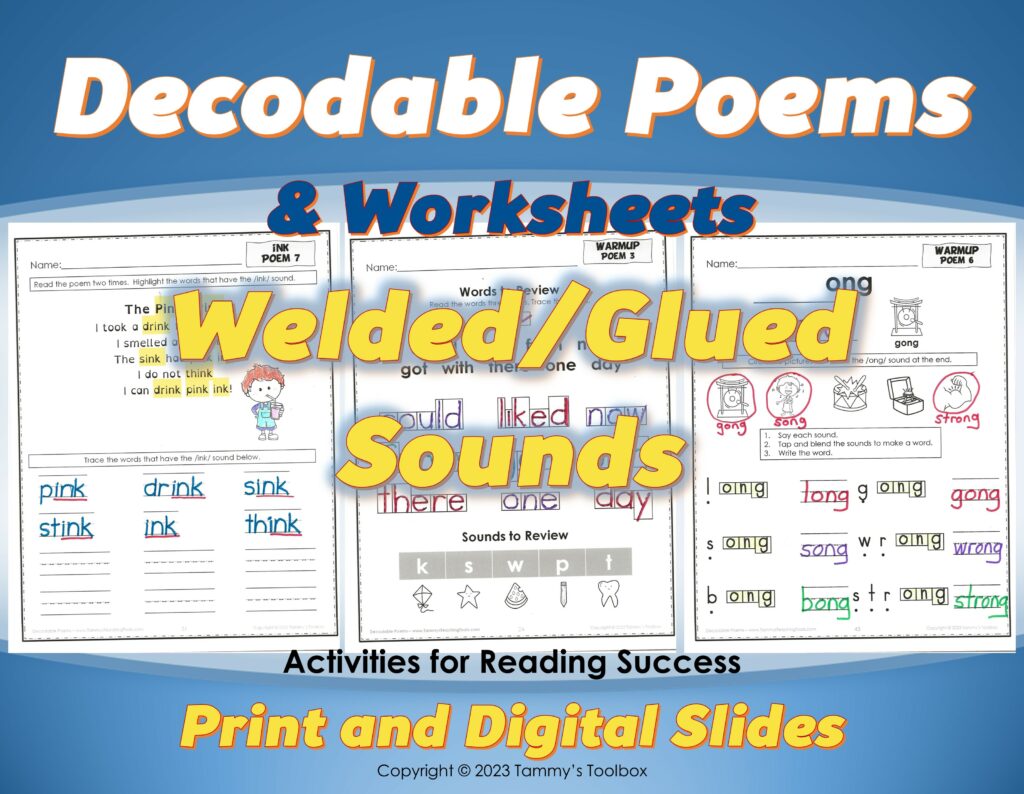 Welded and Glued Sound Decodable Readers Poems | Made By Teachers