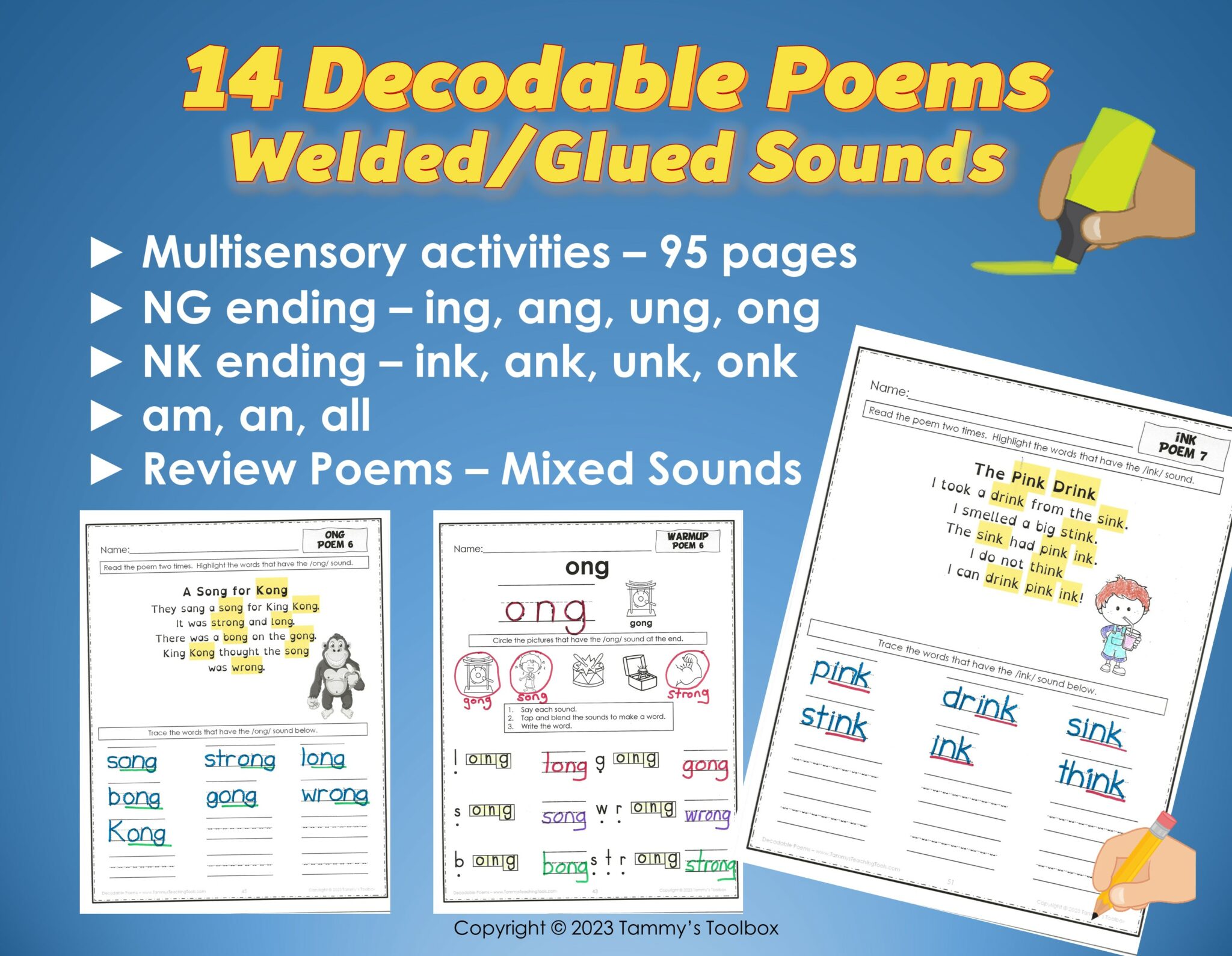 Welded and Glued Sound Decodable Readers Poems | Made By Teachers