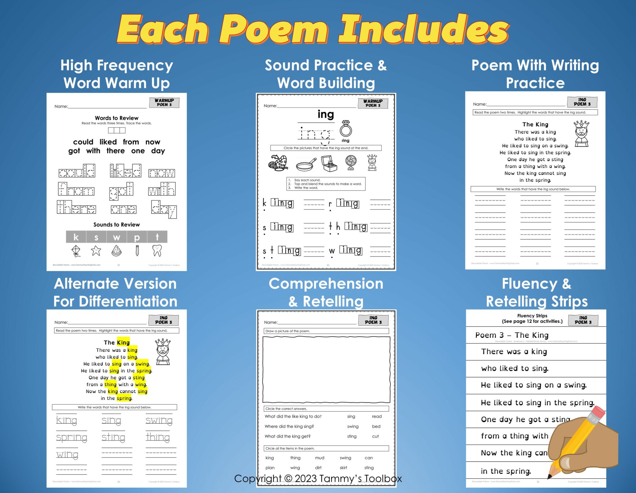 Welded and Glued Sound Decodable Readers Poems | Made By Teachers