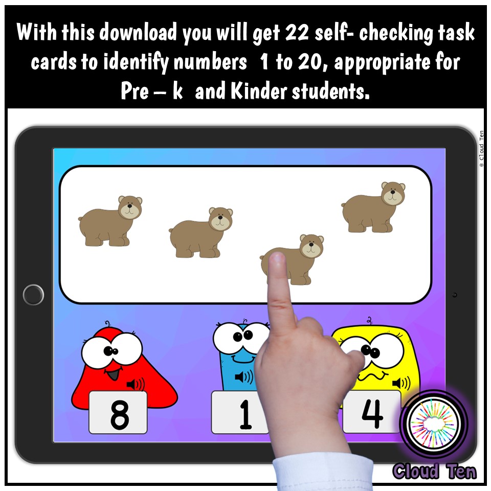 Counting Objects - Numbers 1 - 20 Boom Cards™ | Made By Teachers