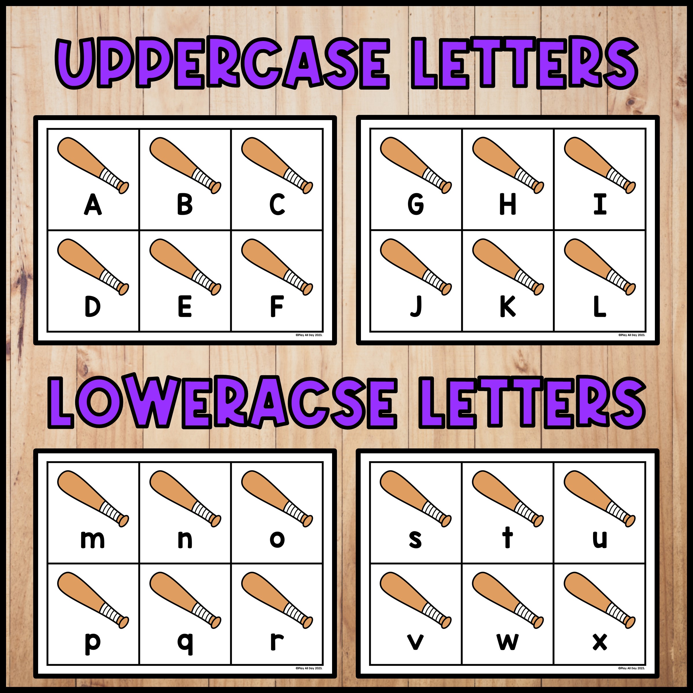 Baseball Alphabet Board Game | Letter Recognition and Beginning Sounds ...