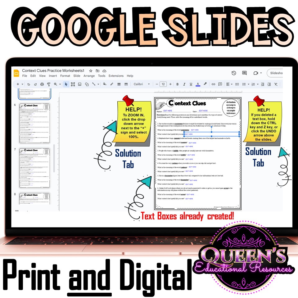 Context Clues Worksheets, Context Clues Practice Worksheets, Context ...