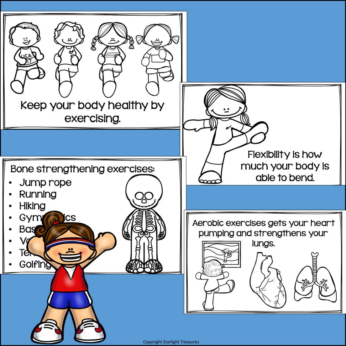 Exercise and Sports Mini Book for Early Readers | Made By Teachers