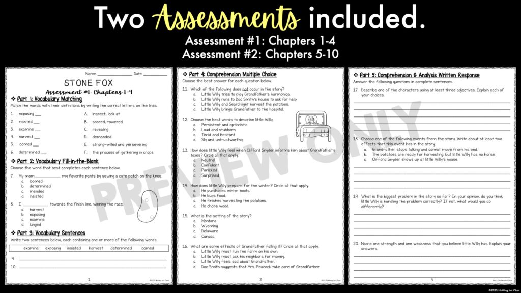 Stone Fox Novel Study Unit | Made By Teachers