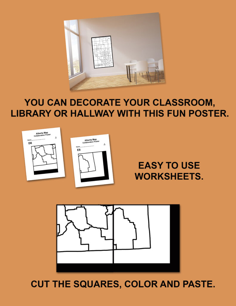 Alberta Map Collaboration Poster | Made By Teachers