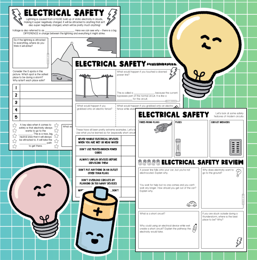 Electrical Safety Notes & Practice (lightning, household safety, short ...