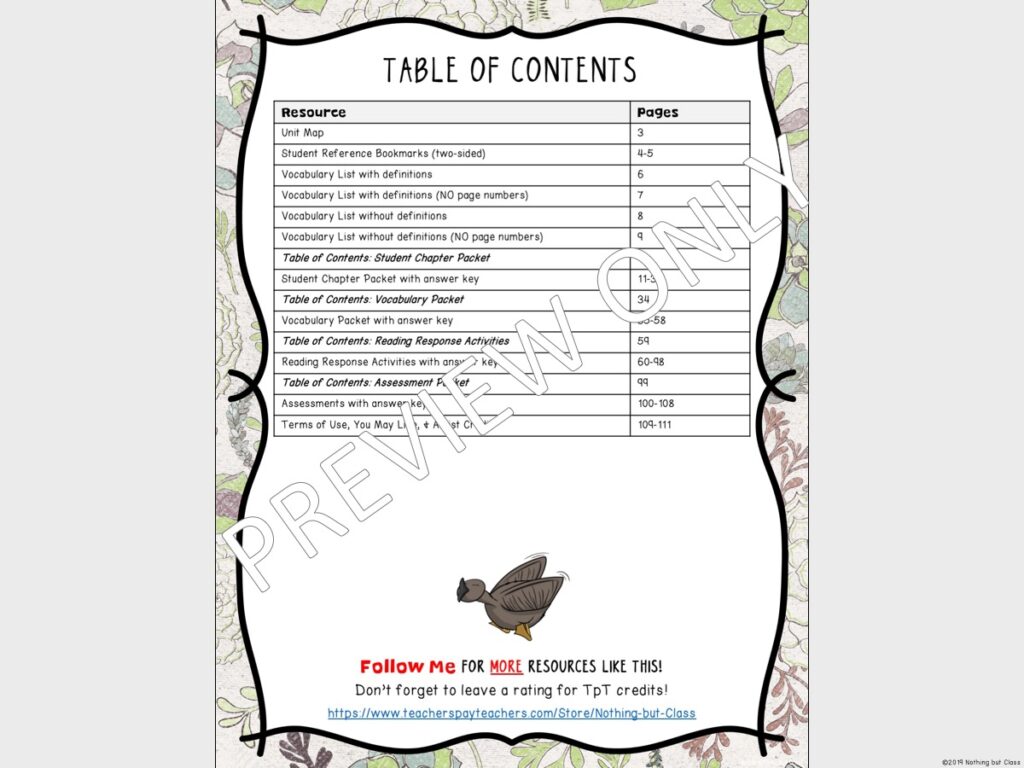 The Trumpet of the Swan Novel Study Unit | Made By Teachers