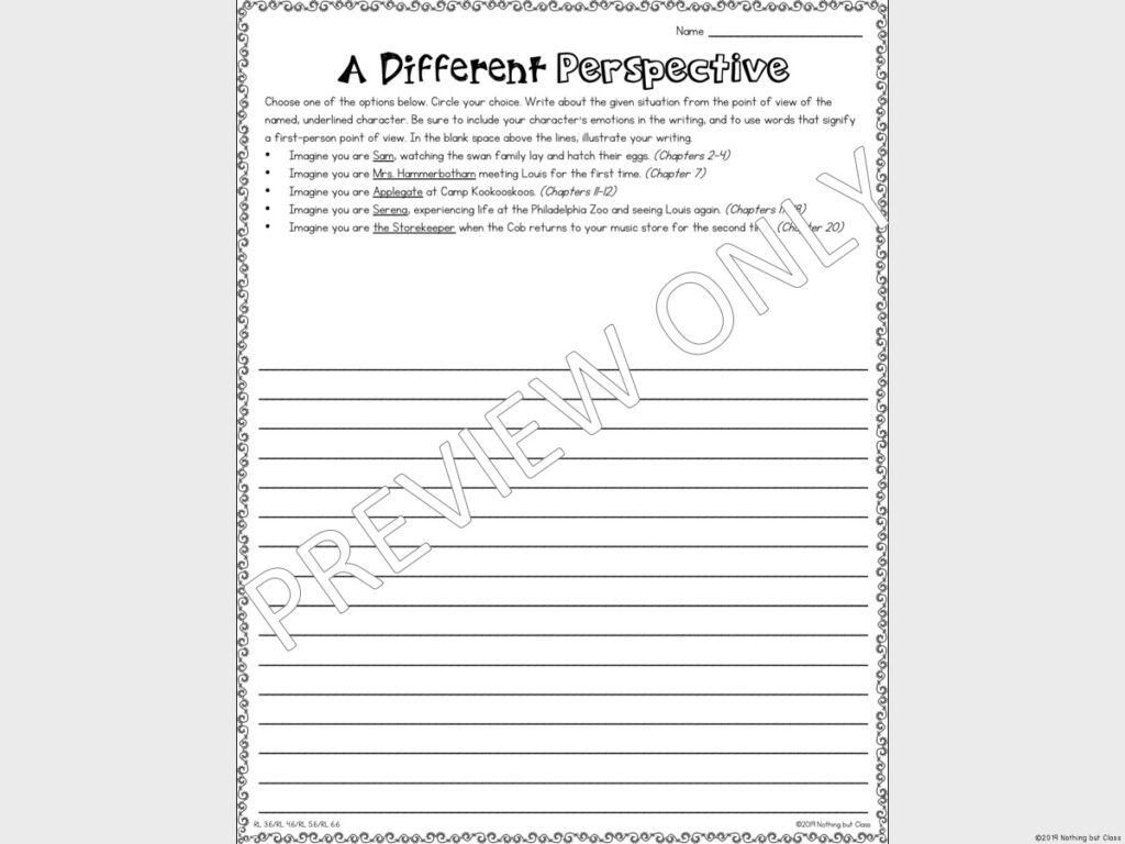 The Trumpet of the Swan Novel Study Unit | Made By Teachers