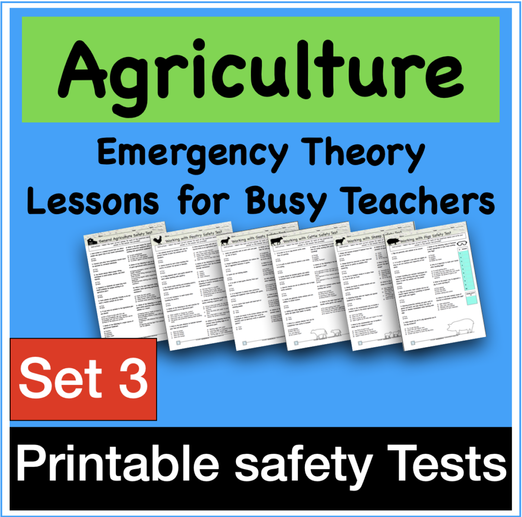 Agriculture Lessons - Set 3 "Printable Safety Tests" | Made By Teachers