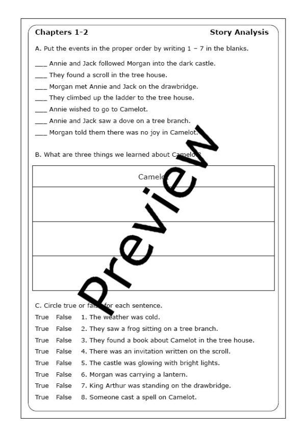 Merlin Mission #1 "Christmas in Camelot" worksheets | Made By Teachers