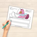 Cowgirl Hat Paper Crown Printable Wild West Coloring Craft Activity for ...