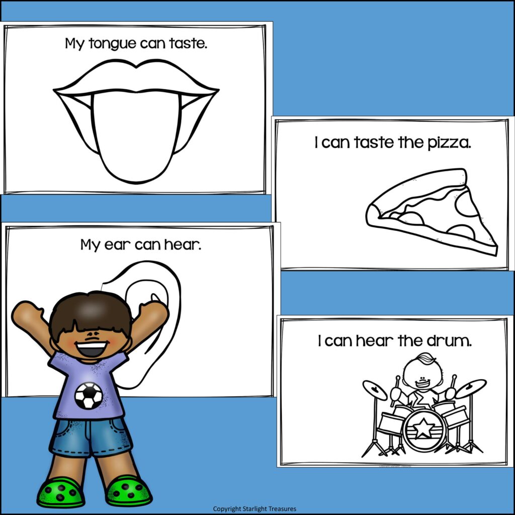 Five Senses Mini Book for Early Readers | Made By Teachers