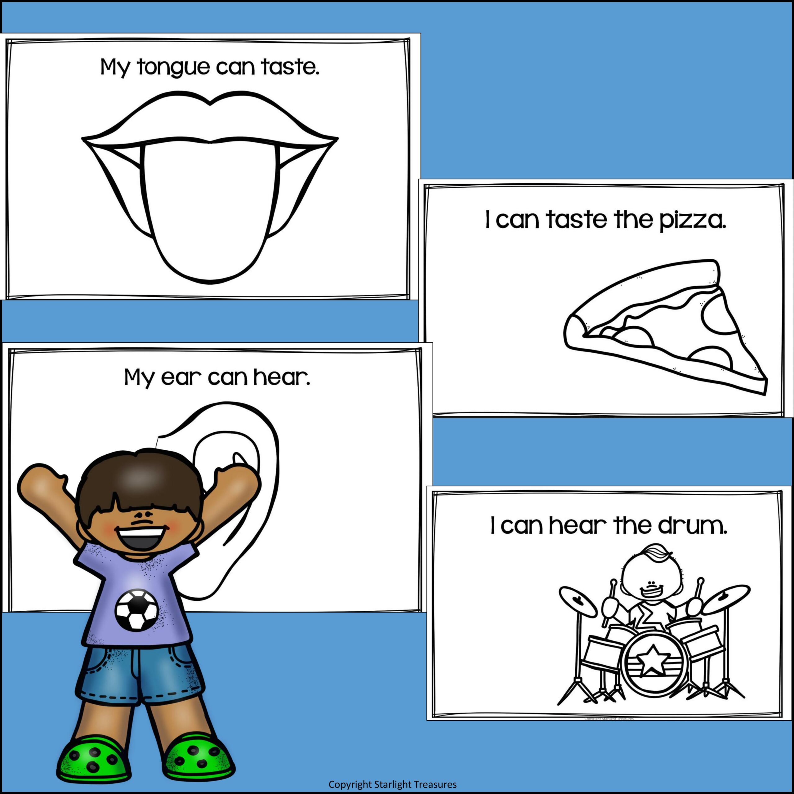 Five Senses Mini Book for Early Readers | Made By Teachers