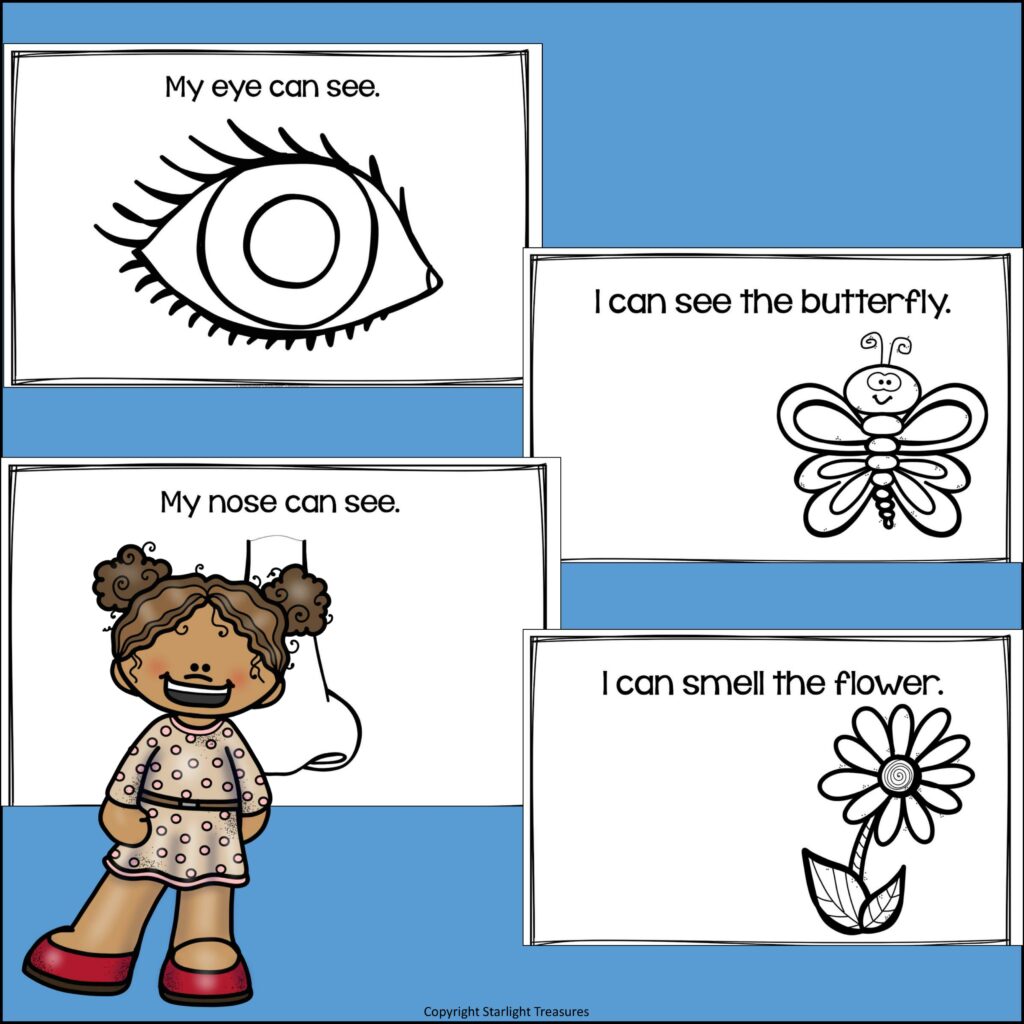 Five Senses Mini Book for Early Readers | Made By Teachers