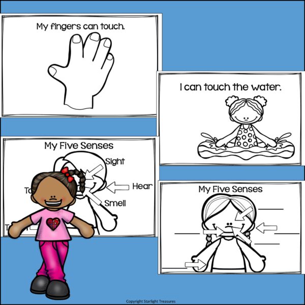 Five Senses Mini Book for Early Readers | Made By Teachers