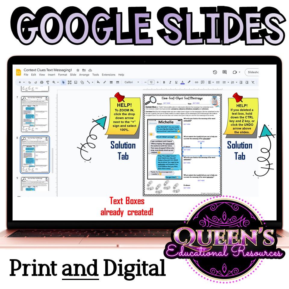 Context Clues Worksheets, Context Clues Activity Worksheets, Text ...