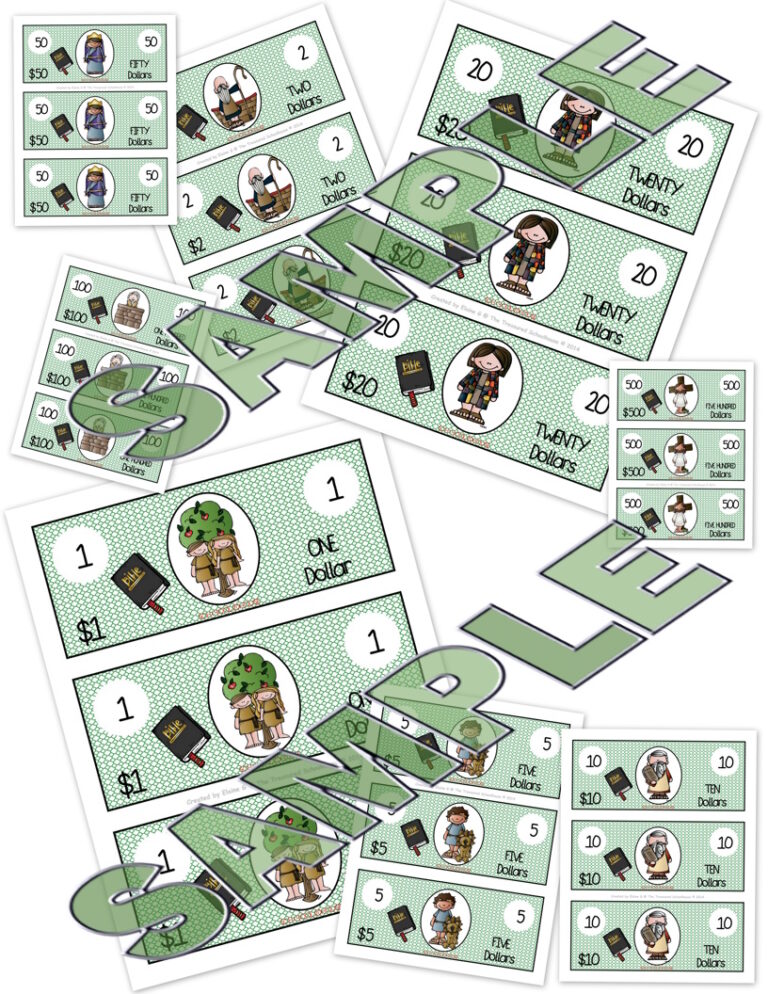 Bible Bucks in Color - Religious Incentive | Made By Teachers