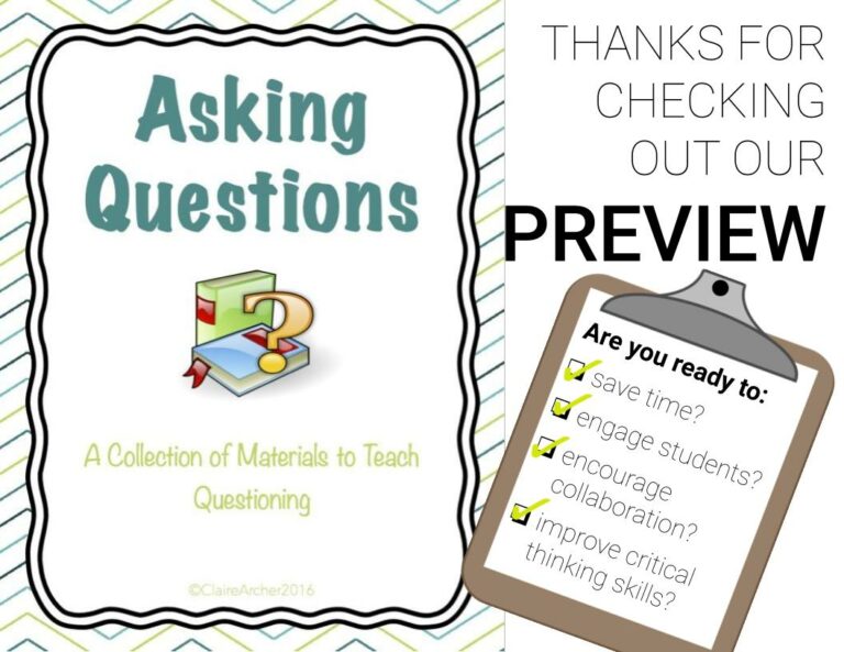 Asking Questions Reading Comprehension Strategies Activities | Made By ...