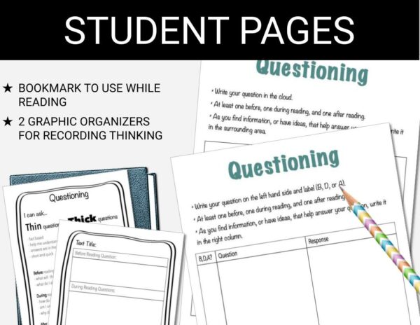 Asking Questions Reading Comprehension Strategies Activities | Made By ...