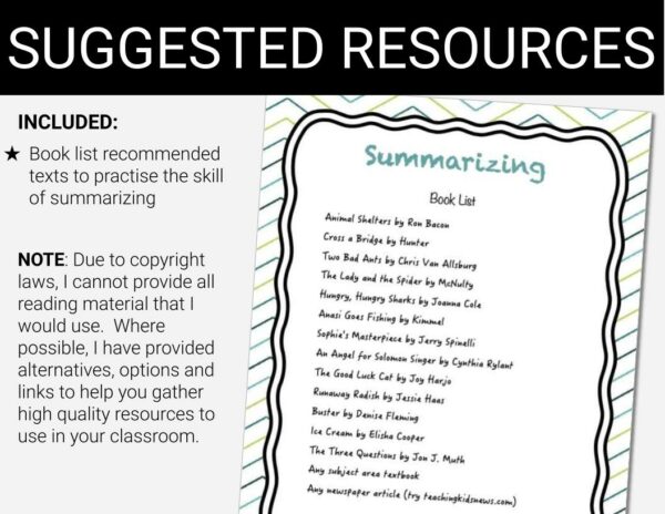 Summarizing Fiction & Nonfiction - Reading Comprehension Strategies ...