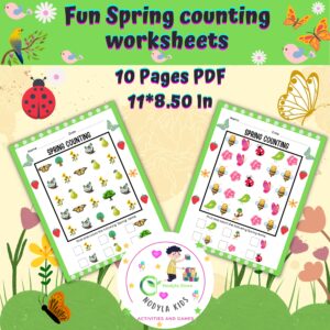 Fun Spring counting worksheets | Spring Activities | Made By Teachers