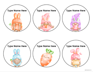 Spring Easter Gnome Door Display Bulletin Board Decoration EDITABLE ...