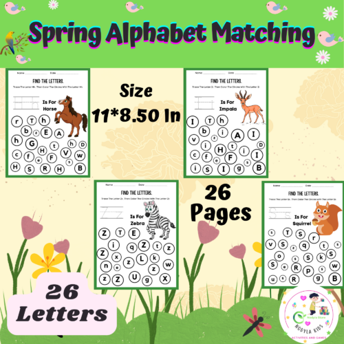 Spring Alphabet Matching | Spring Activity | Made By Teachers