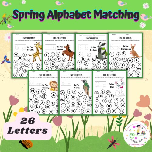 Spring Alphabet Matching | Spring Activity | Made By Teachers