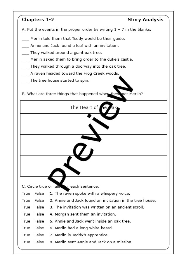 Merlin Mission #2 "Haunted Castle on Hallows Eve" worksheets | Made By ...