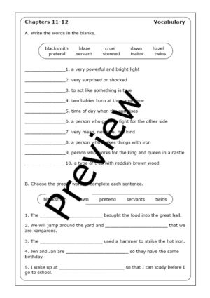 Merlin Mission #2 "Haunted Castle on Hallows Eve" worksheets - Made By ...