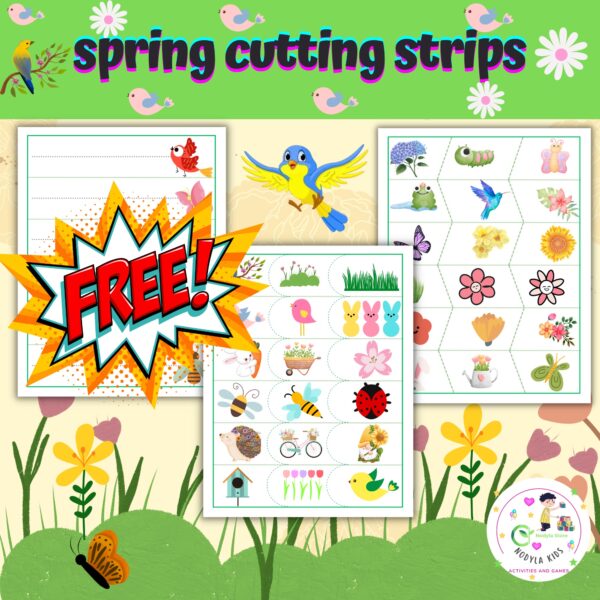 spring cutting strips skills cutting practice craft - Free | Made By ...