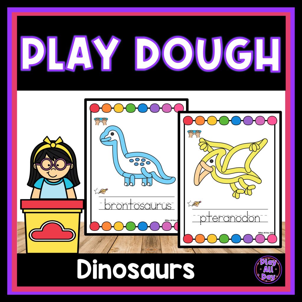 Dinosaur Play Dough Mats | Dinosaur Activities for Fine Motor | Made By ...