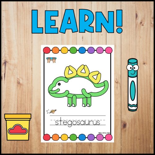 Dinosaur Play Dough Mats | Dinosaur Activities for Fine Motor | Made By ...