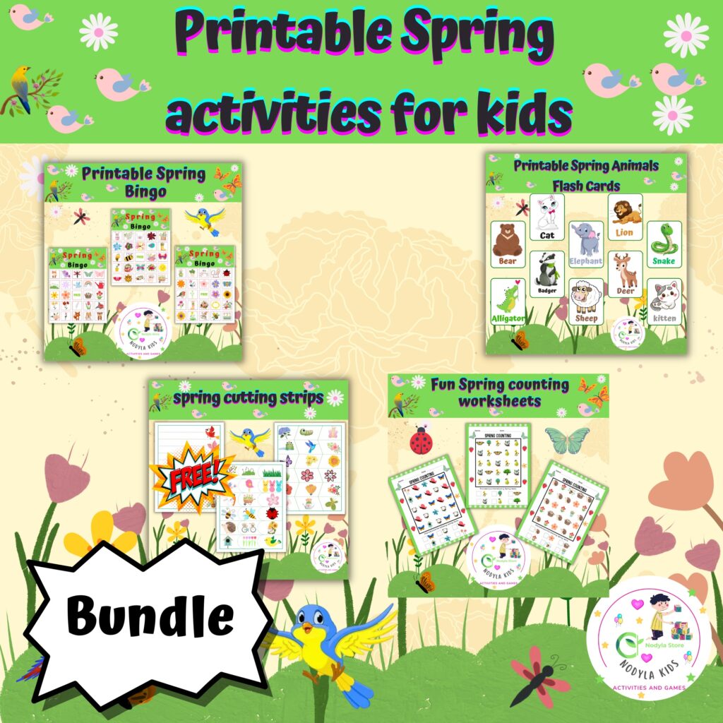 Printable Spring activities for kids Bundle | Made By Teachers