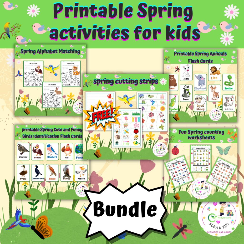 Printable Spring activities for kids Bundle | Made By Teachers