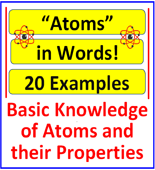 Atoms in Words (20 Examples Written Out) | Made By Teachers