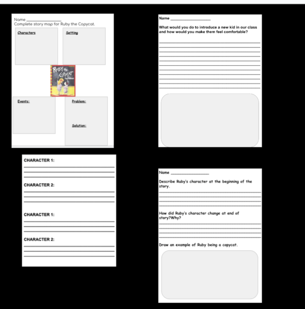 RUBY THE COPYCAT READING LESSONS WITH ACTIVITIES | Made By Teachers