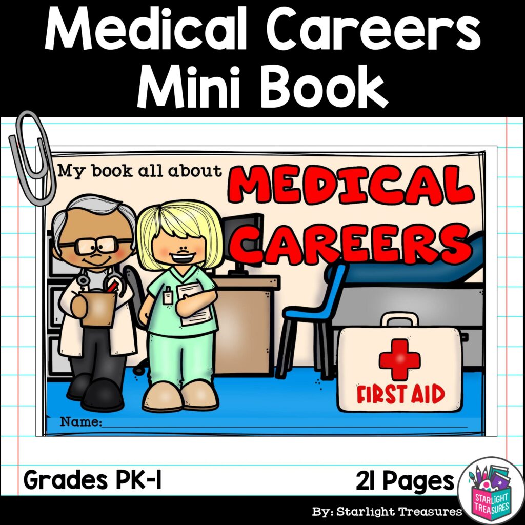 Medical Careers Mini Book for Early Readers | Made By Teachers