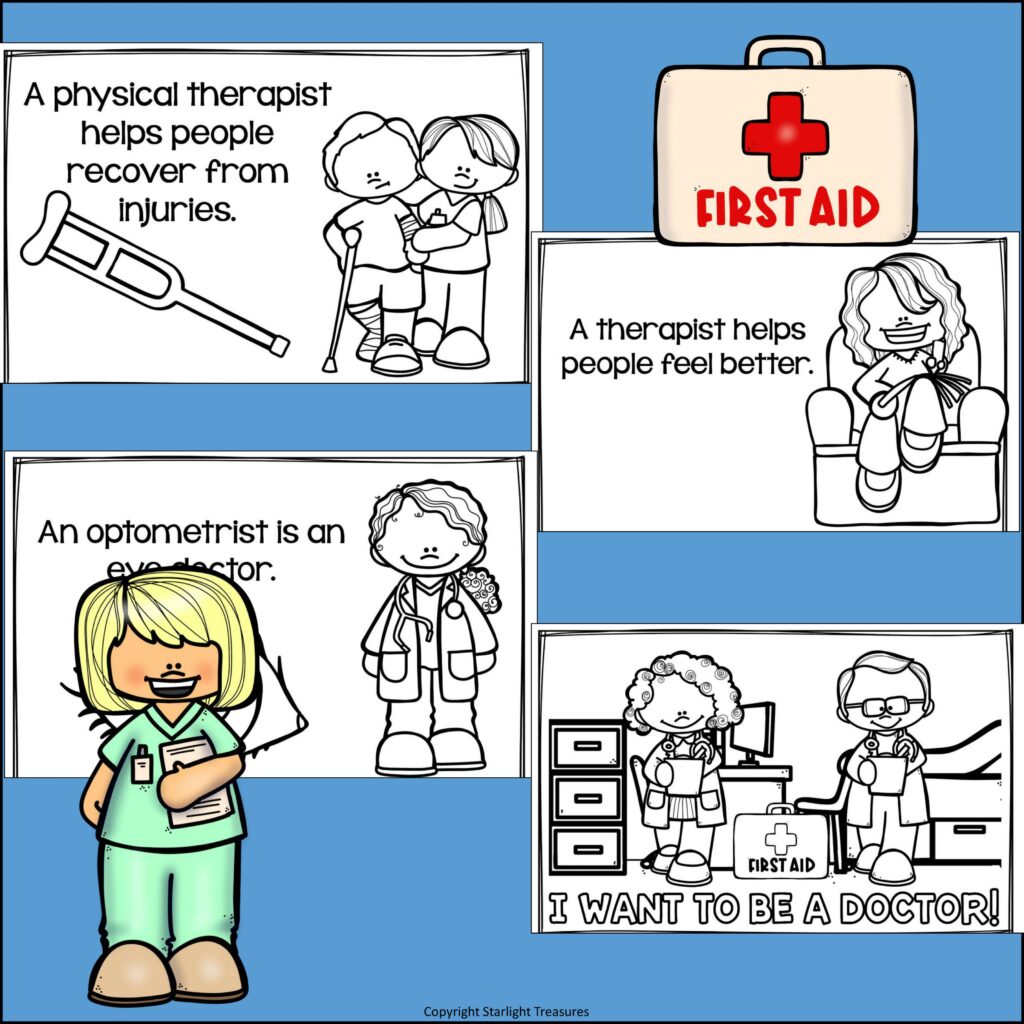 Medical Careers Mini Book for Early Readers | Made By Teachers