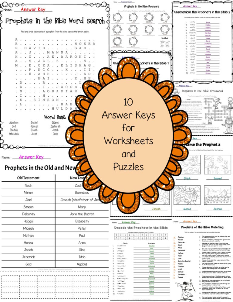 Prophets in the Bible Activity Pack | Made By Teachers