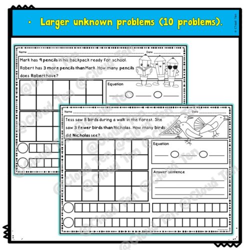 Comparison Word Problems - Made By Teachers